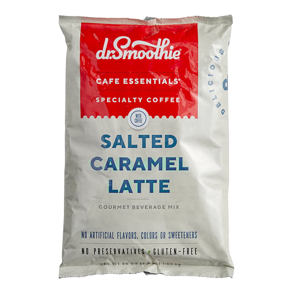 Dr. Smoothie Cafe Essentials Salted Caramel Latte Beverage Mix 3.5 lb ...