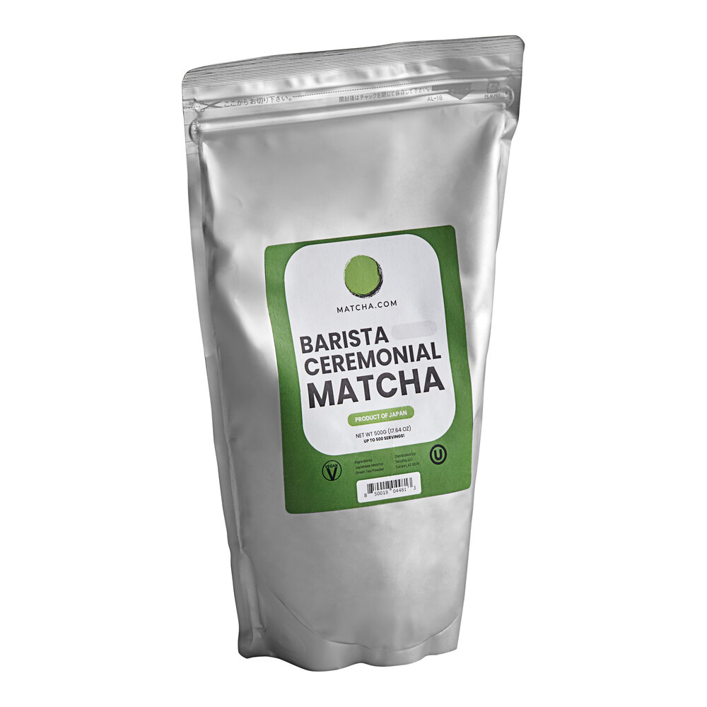 Matcha.com Ceremonial Barista Matcha Powder 1.1 lb. (500g) - 40/Case