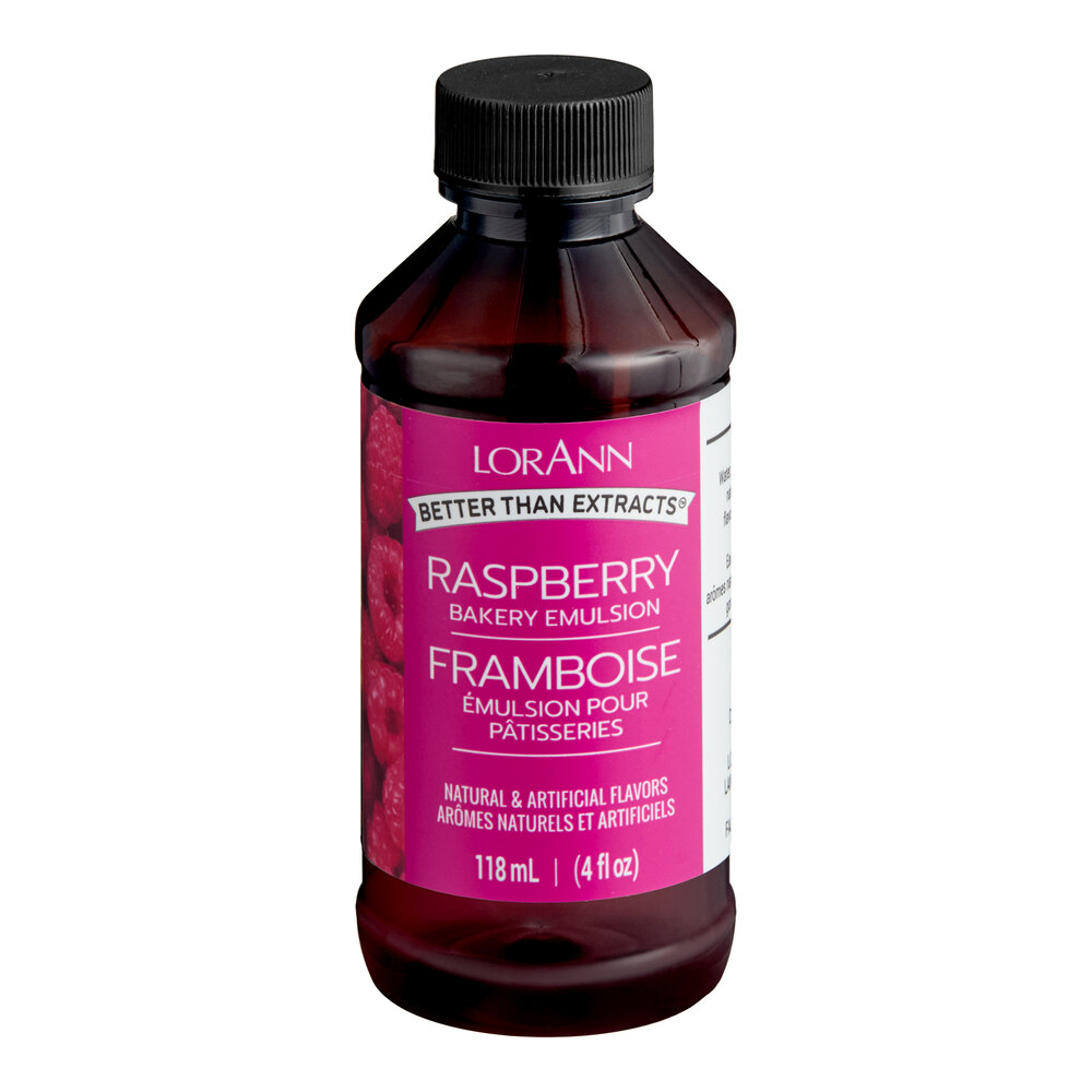 LorAnn Oils 4 fl. oz. Raspberry Bakery Emulsion - 6/Case