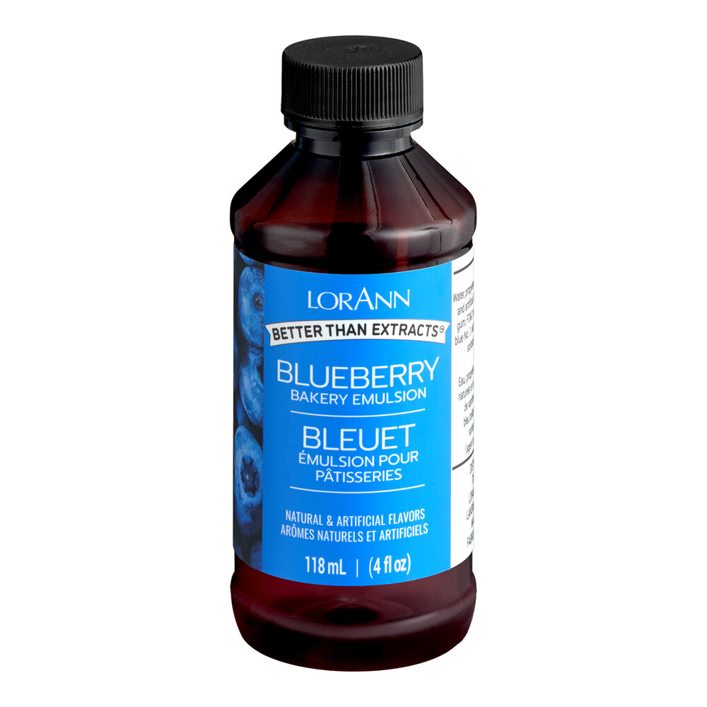LorAnn Oils 4 fl. oz. Blueberry Bakery Emulsion - 6/Case