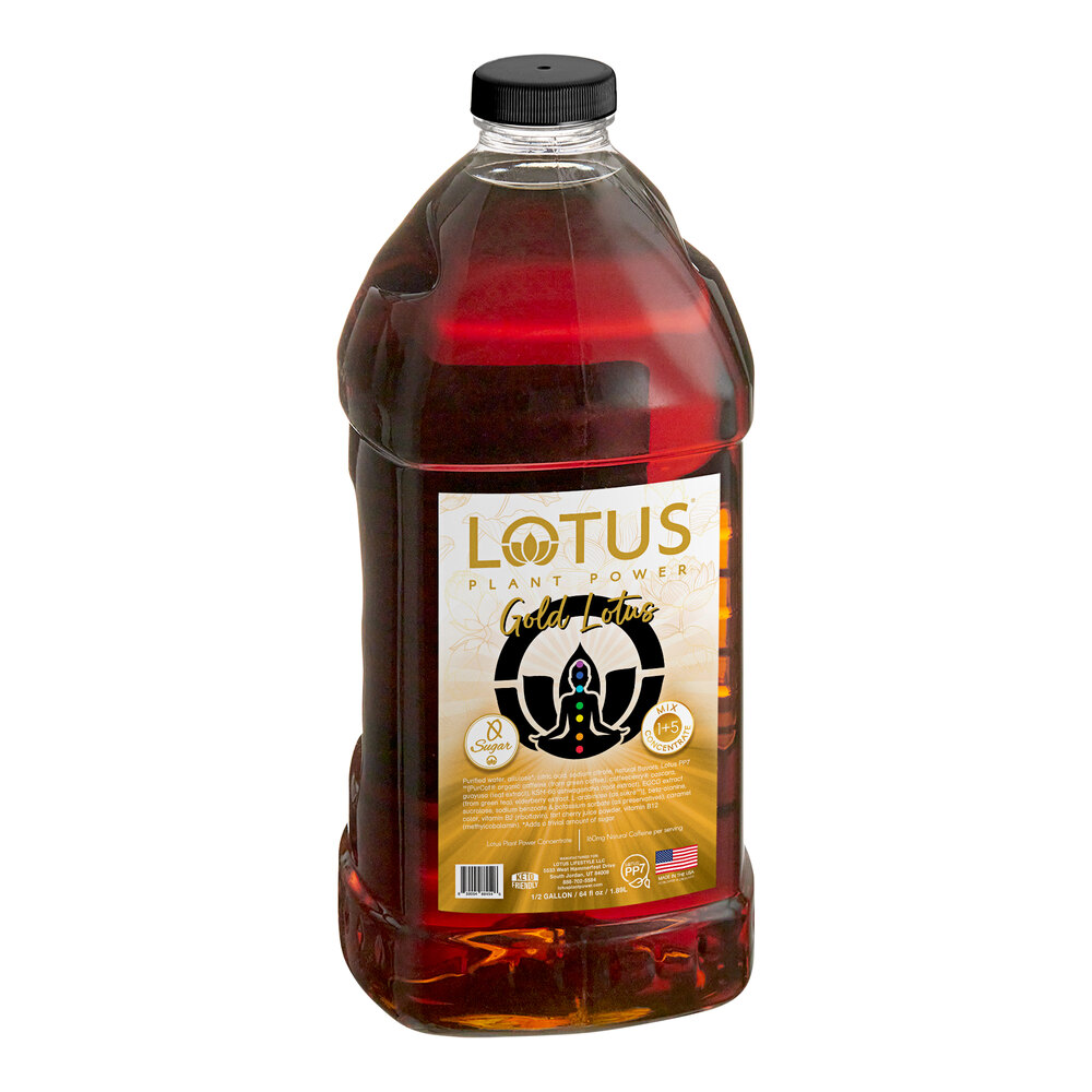 Lotus Plant Power Sugar-Free Gold Lotus 5:1 Energy Concentrate 64 fl ...