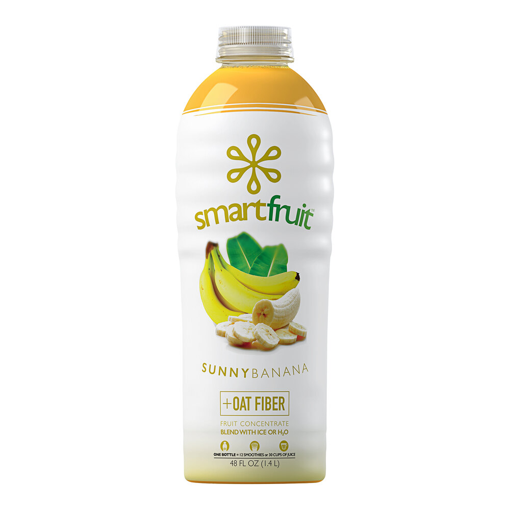 Smartfruit Sunny Banana Puree Beverage Mix 48 fl. oz. - 6/Case