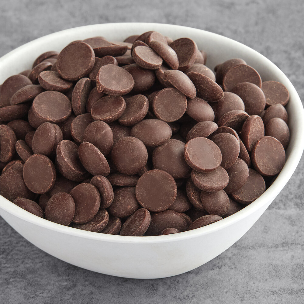 Callebaut Recipe 60/40/38 Dark Chocolate Callets™ 22 lb. - 2/Case