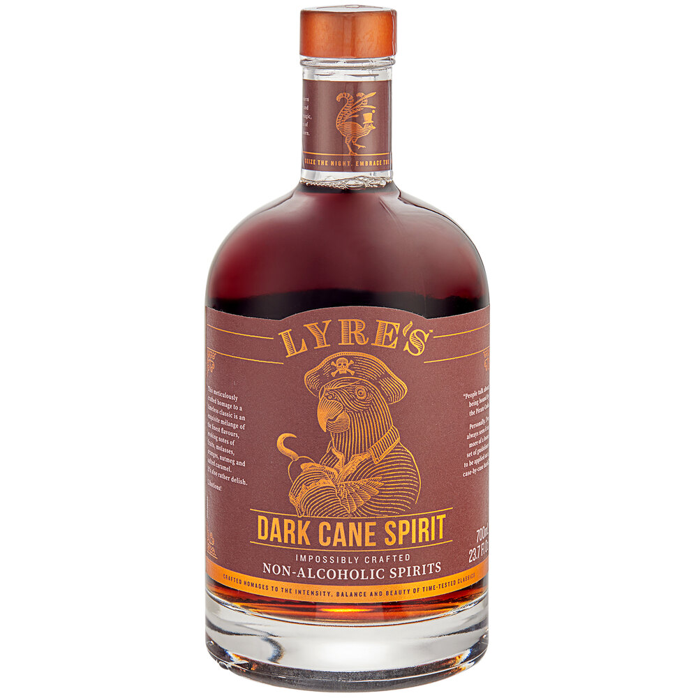 Lyre's Dark Cane Spirit Non-Alcoholic Rum 700mL Bottle - 6/Case