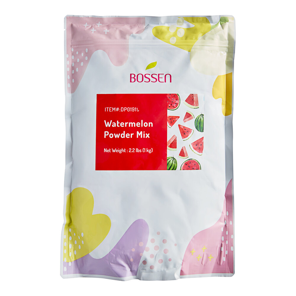 Bossen 2.2 lb. Watermelon Powder Mix - 20/Case