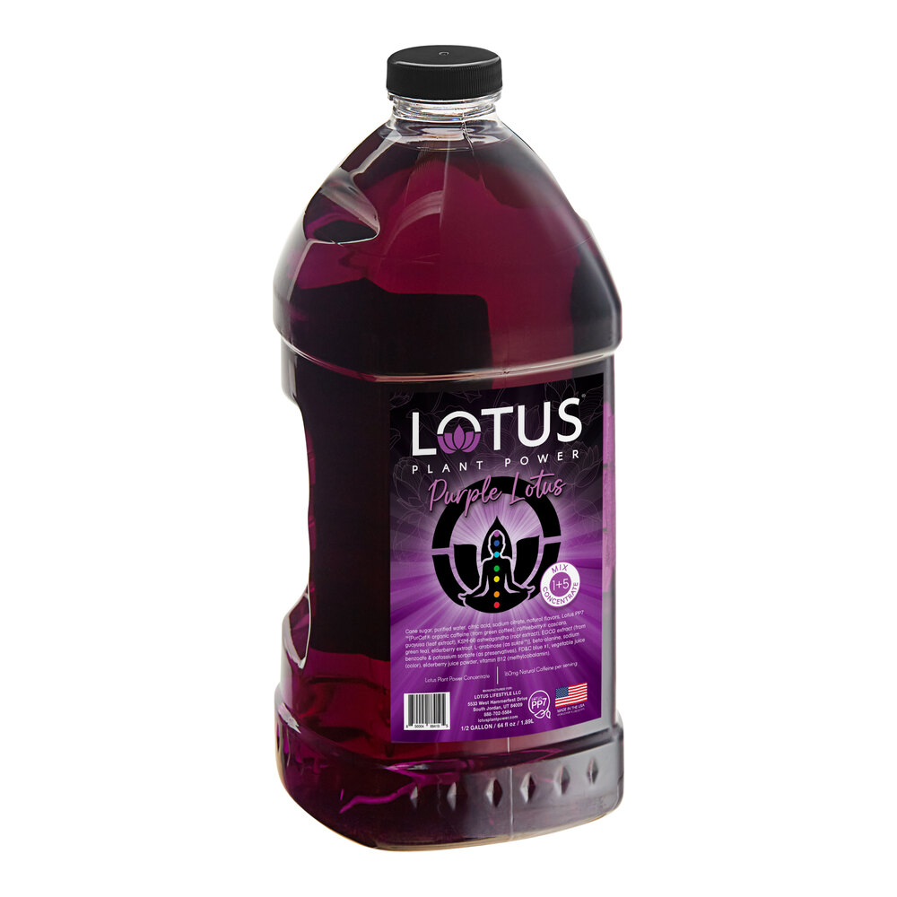 Lotus Plant Power Purple Lotus 5:1 Energy Concentrate 64 fl. oz. - 6/Case