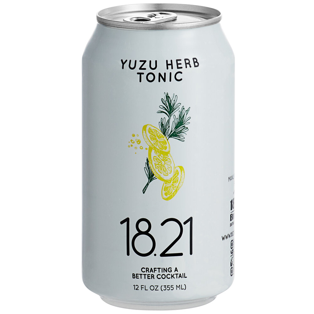 18.21 Bitters Yuzu Herb Tonic 12 fl. oz. - 24/Case