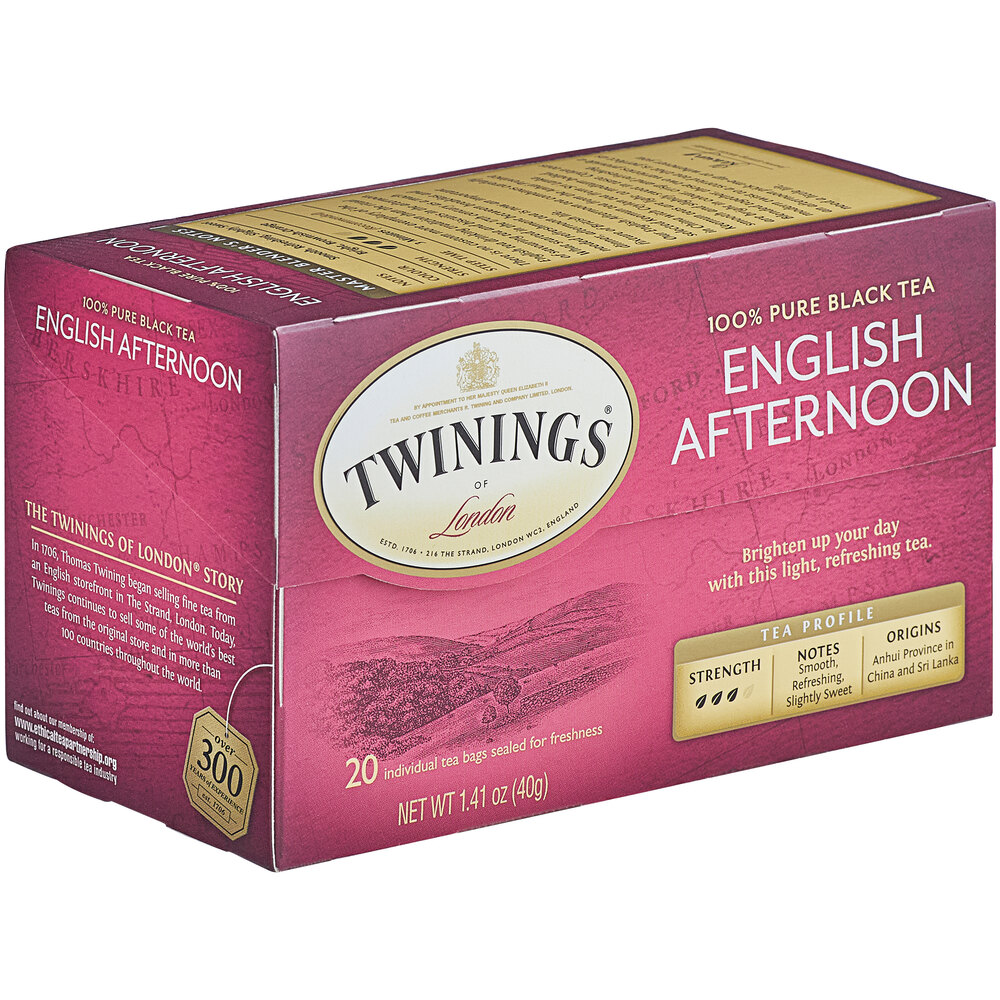 Twinings 20-Count English Afternoon Tea Bags - 6/Case