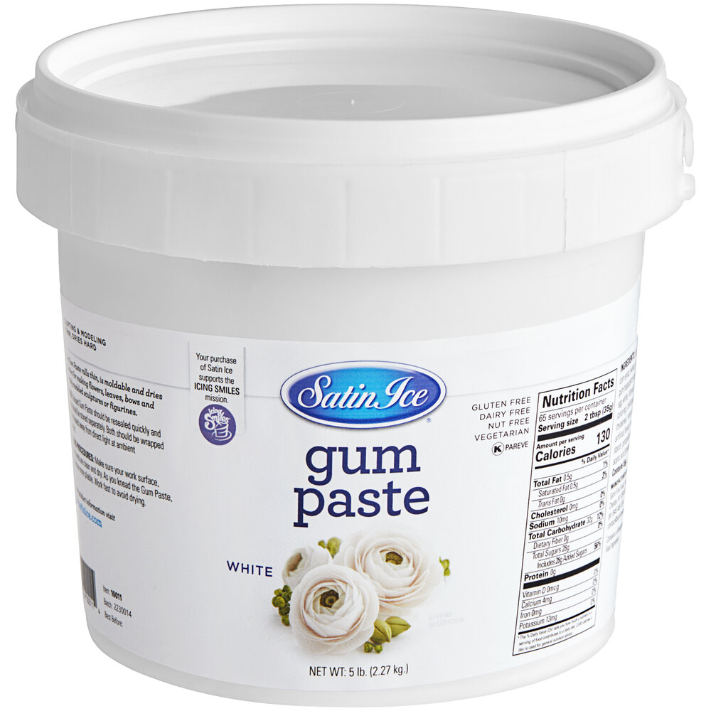 Satin Ice 5 lb. Gum Paste - 8/Case