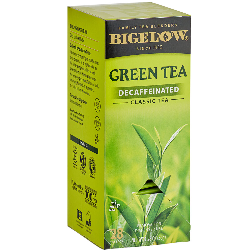 Bigelow Decaffeinated Green Tea Bags - 168/Case