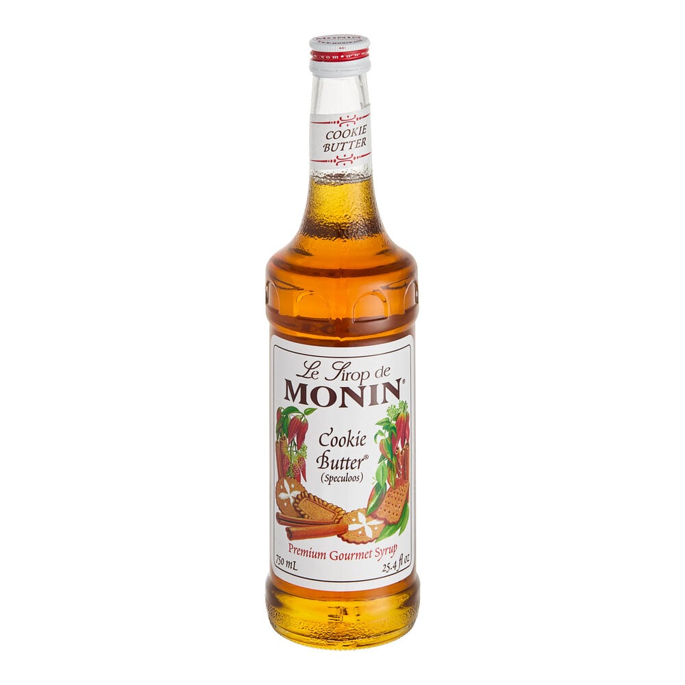 Monin Cookie Butter Flavoring Syrup 750 mL - 12/Case