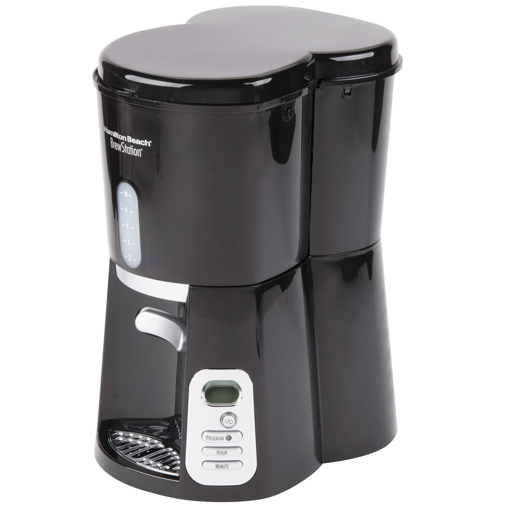 Hamilton Beach 47380 BrewStation Black Single Serving 10 Cup Coffee ...
