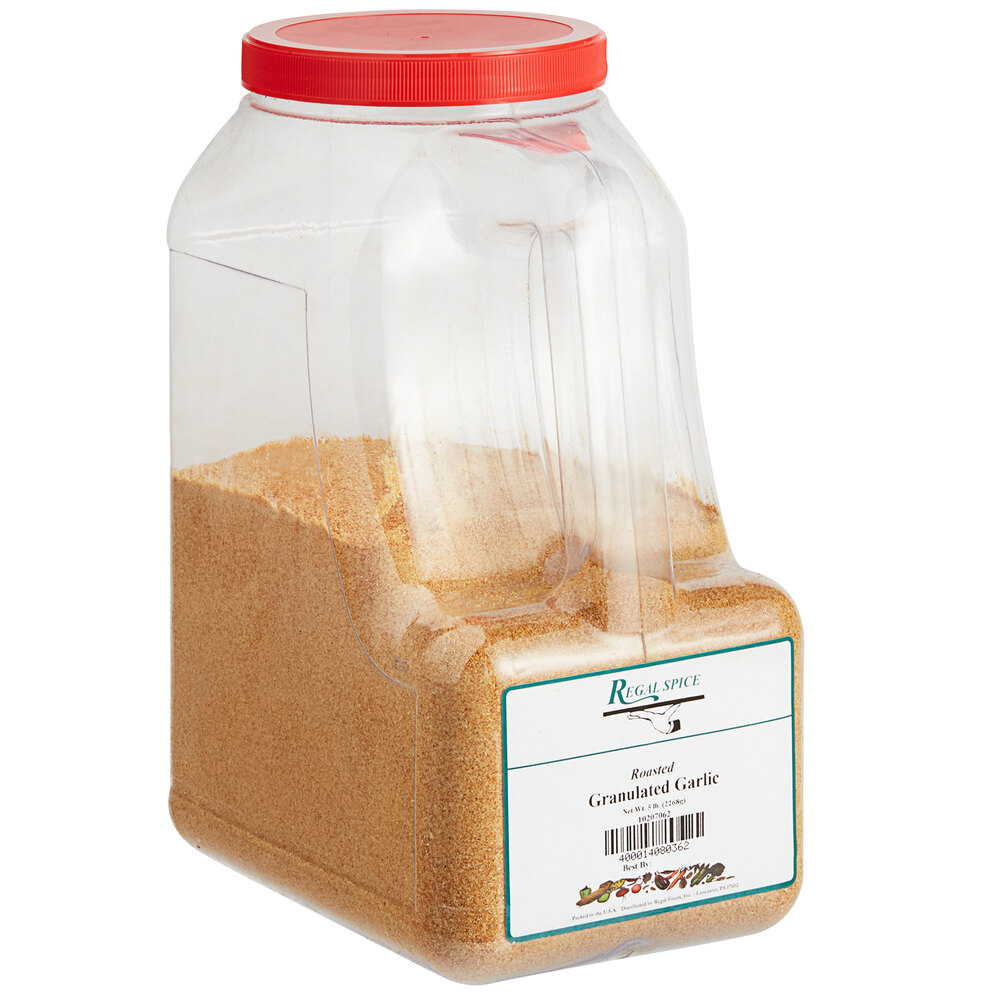 Regal Roasted Garlic Granules - 5 lb. - 4/Case