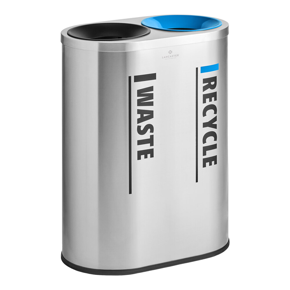 Lancaster Table & Seating 22 Gallon Stainless Steel Decorative Indoor ...