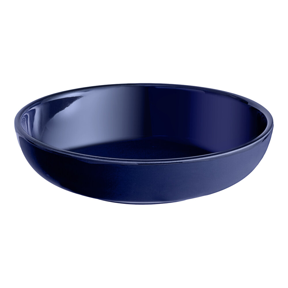 Acopa Keystone 8" Azora Blue Porcelain Coupe Low Bowl - 24/Case