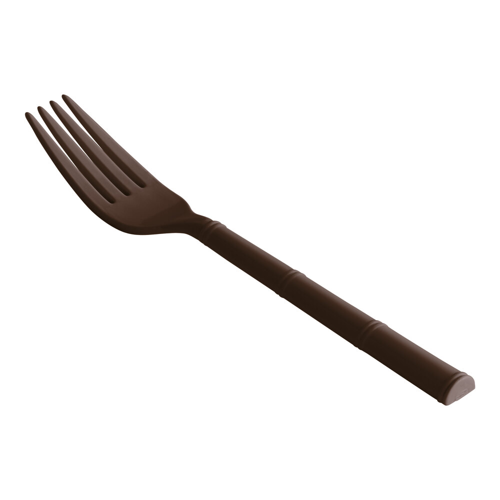 Design Specialties 7" Brown Reusable Nylon Fork - 432/Case