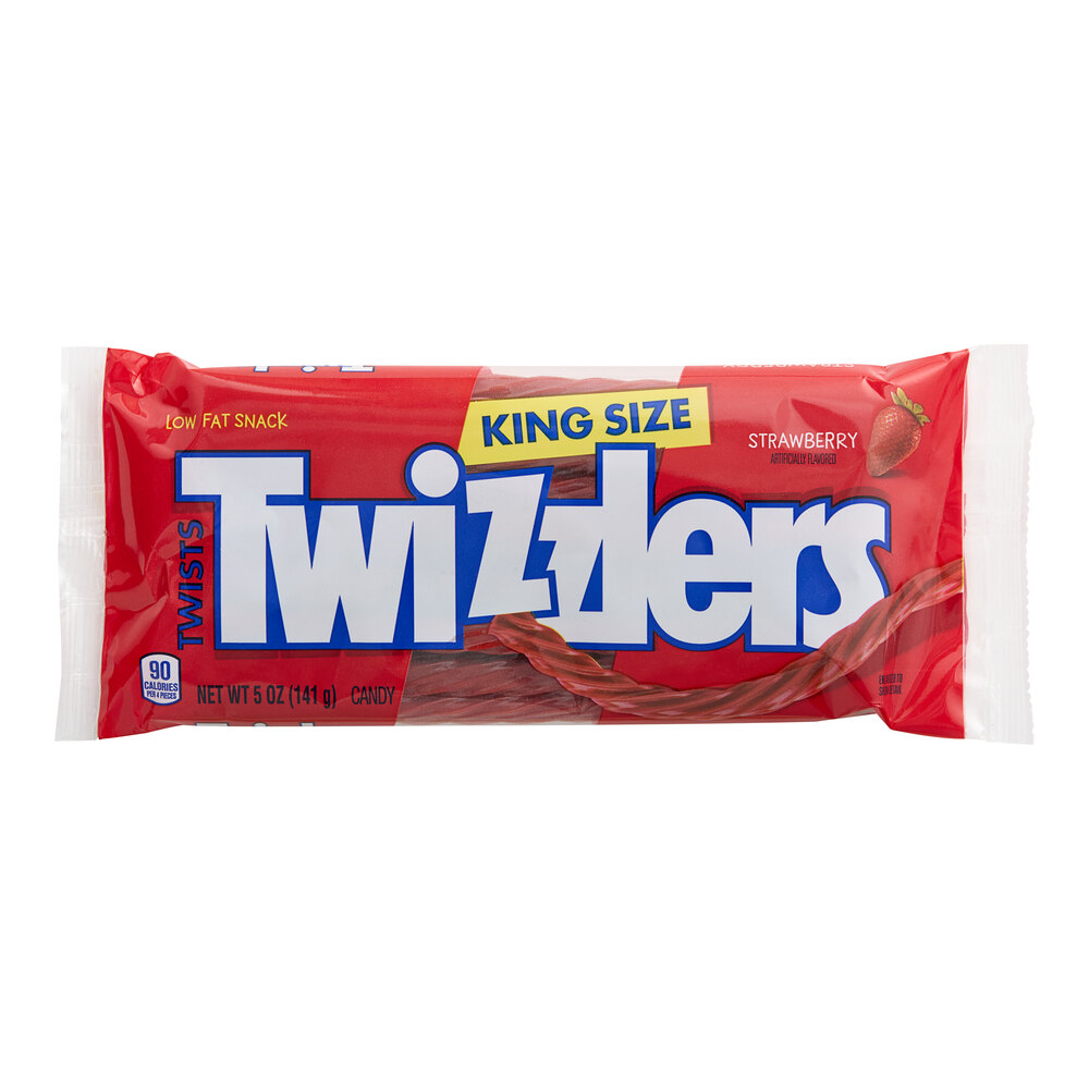 TWIZZLERS King Size Strawberry Licorice 5 oz. - 15/Box