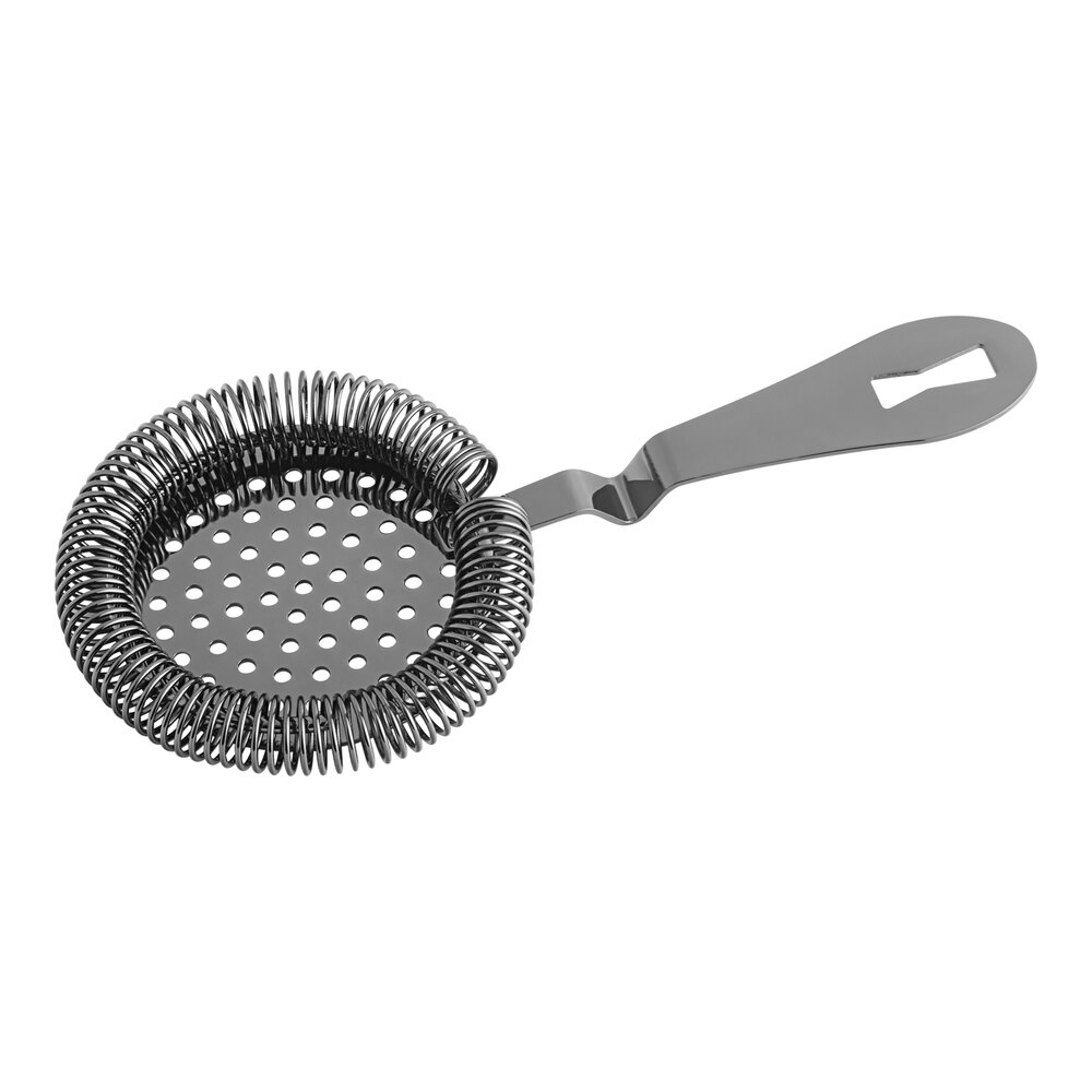 Barfly® 7 1/4" Deluxe Gun Metal Black Hawthorne Strainer M37218BK