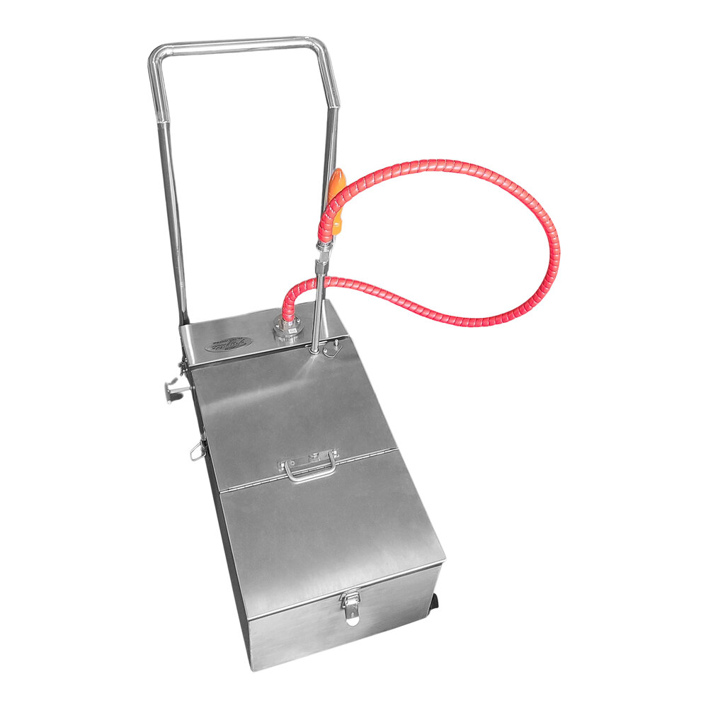 Frymate FRYRITE40L 50 lb. Portable Fryer Oil Filter Machine with 1-Way ...