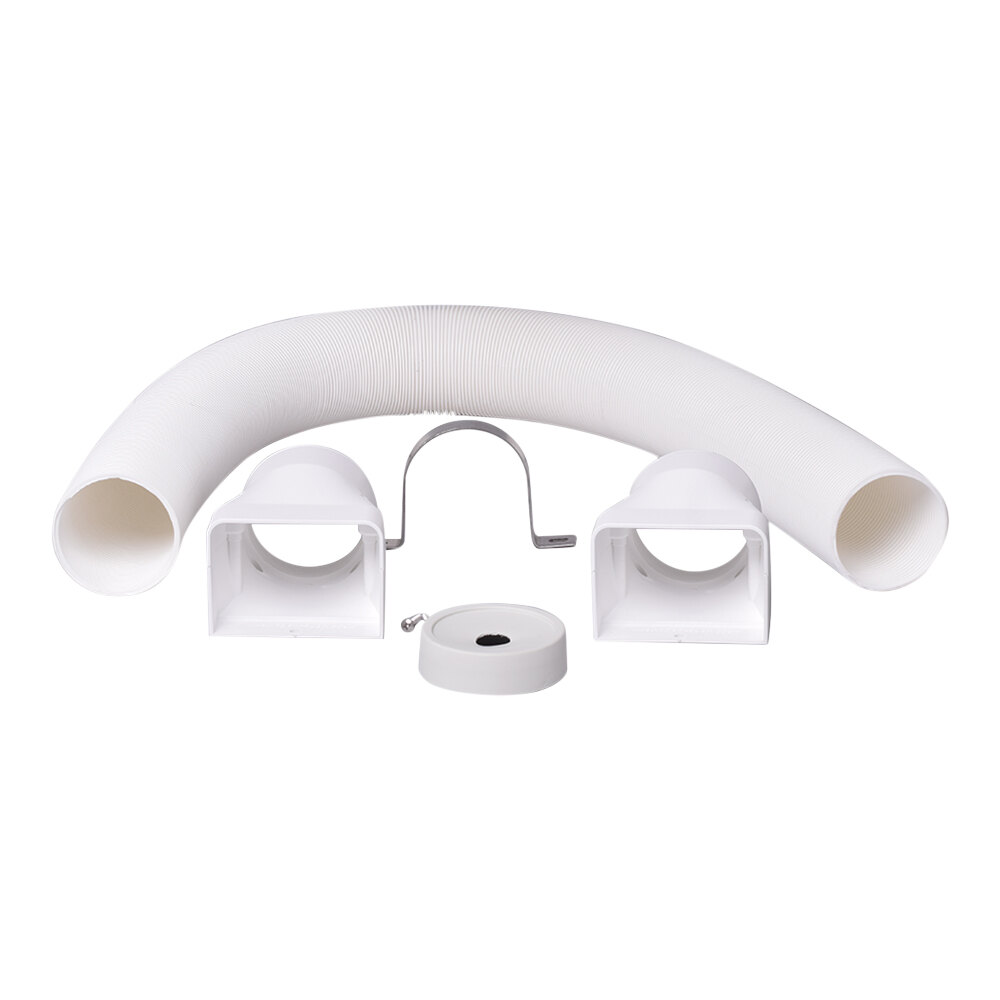 DiversiTech 230-FH4-KIT Ivory SpeediChannel 4" Flex Hose Kit for 230-D4A