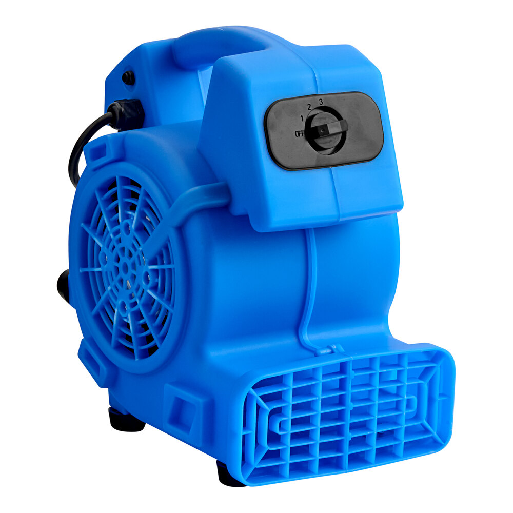 Lavex 3-Speed Mini Air Mover with GFCI Power Outlets - 1/8 hp, 500 CFM