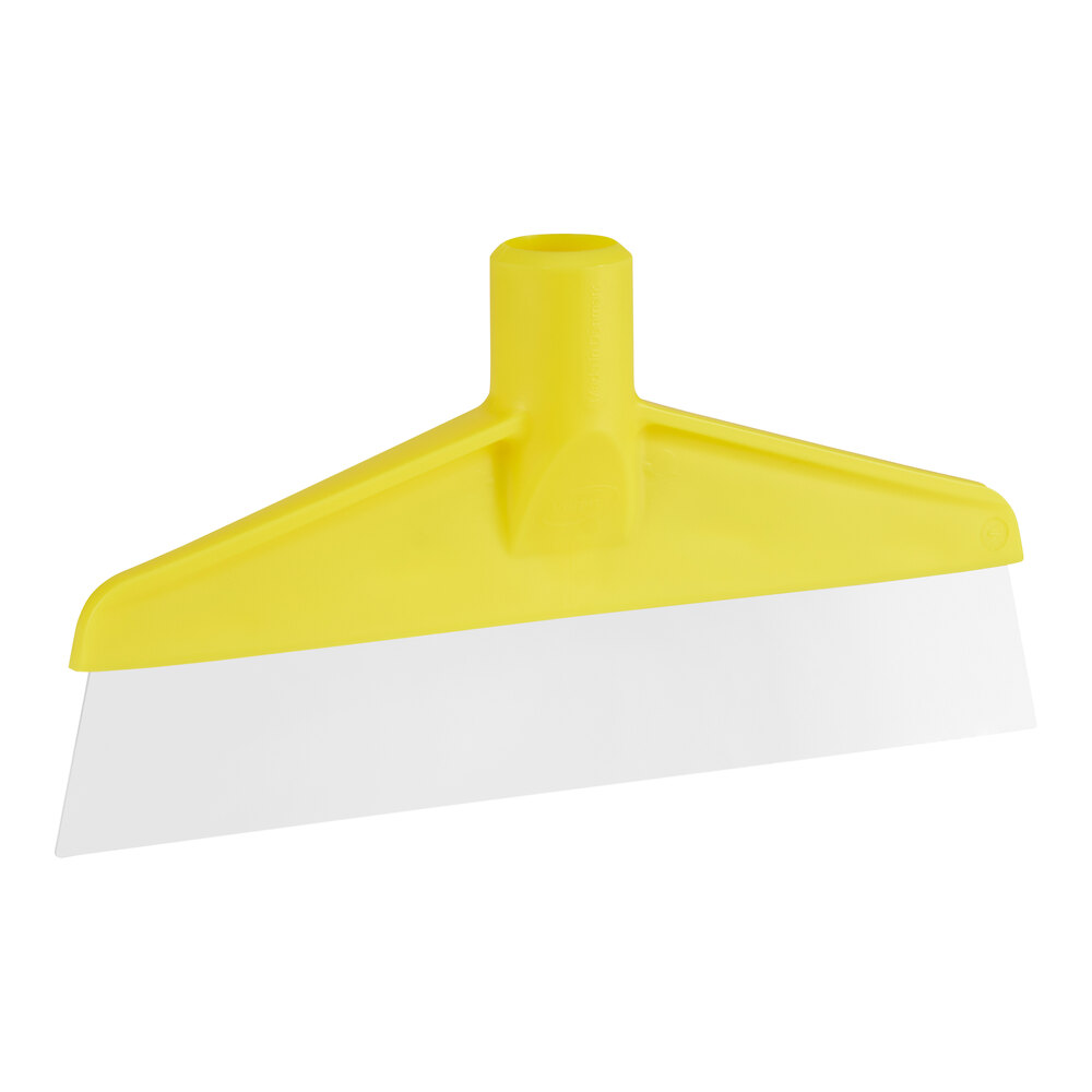 Vikan 29086 9 5/8" Yellow Polypropylene / Stainless Steel Table and ...