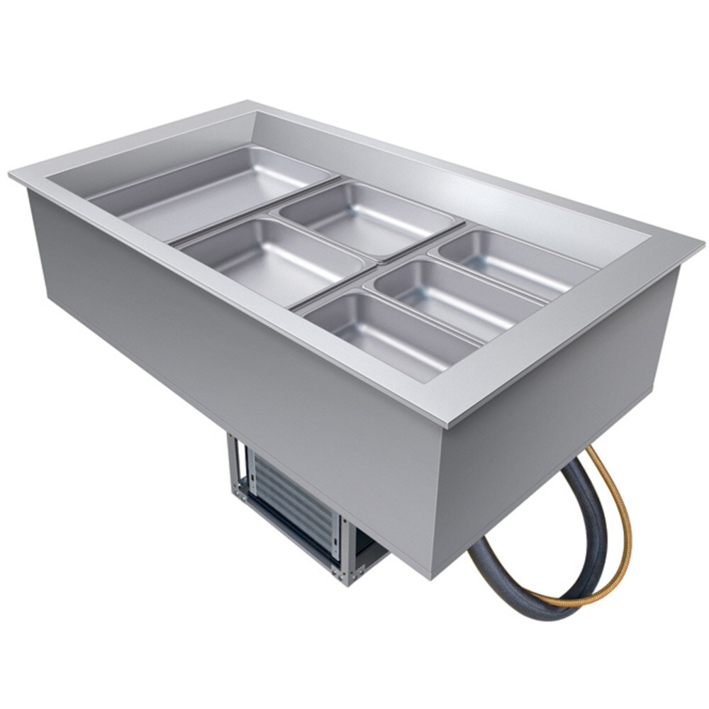 Hatco CWBP-3 Three Pan Slanted Drop-In Refrigerated Cold Food Well with ...