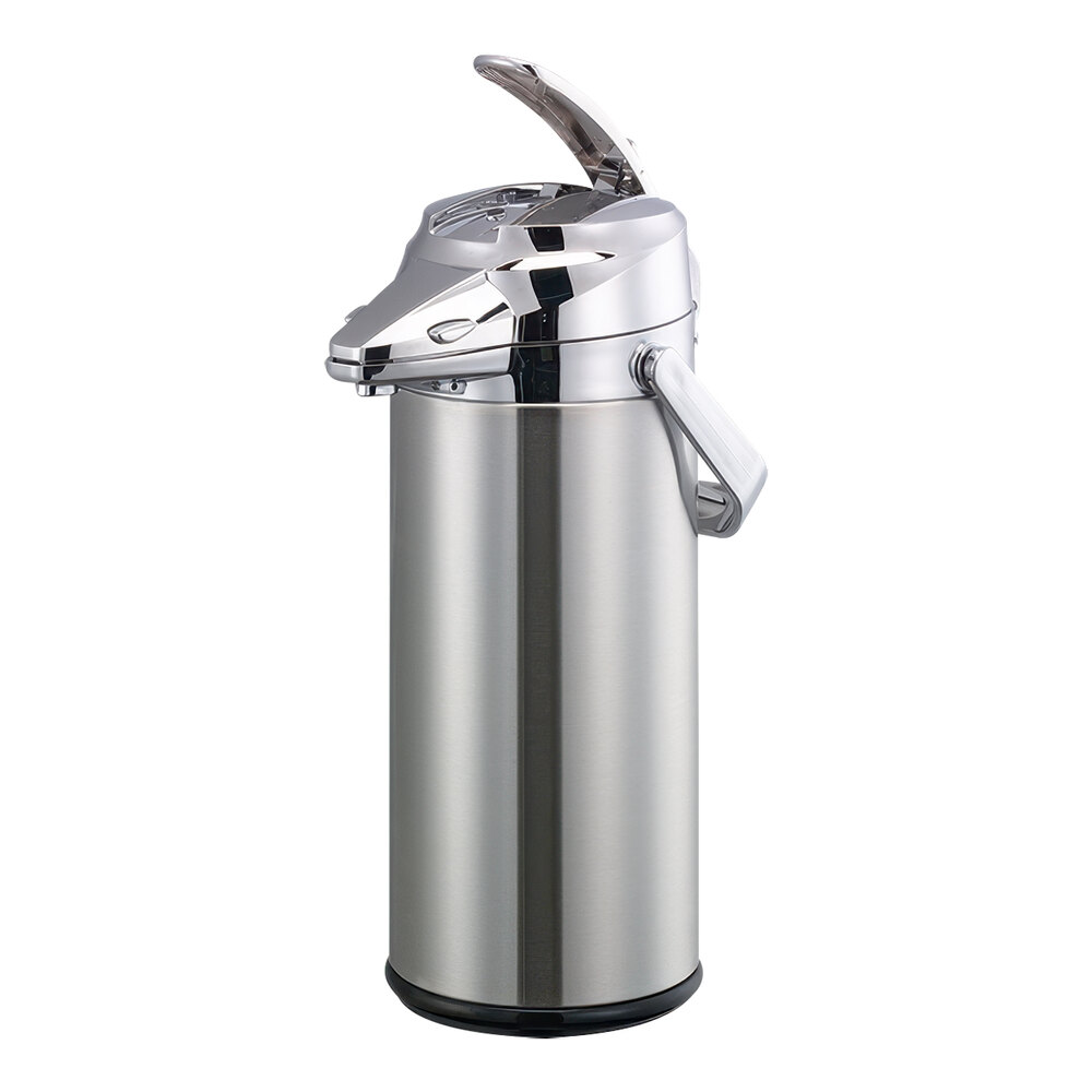 Service Ideas Signa-Air 2.2 Liter Stainless Steel Lined Brushed ...