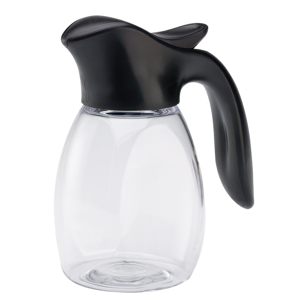 Service Ideas Syrup Saver 10 oz. Clear Plastic Syrup Dispenser with ...