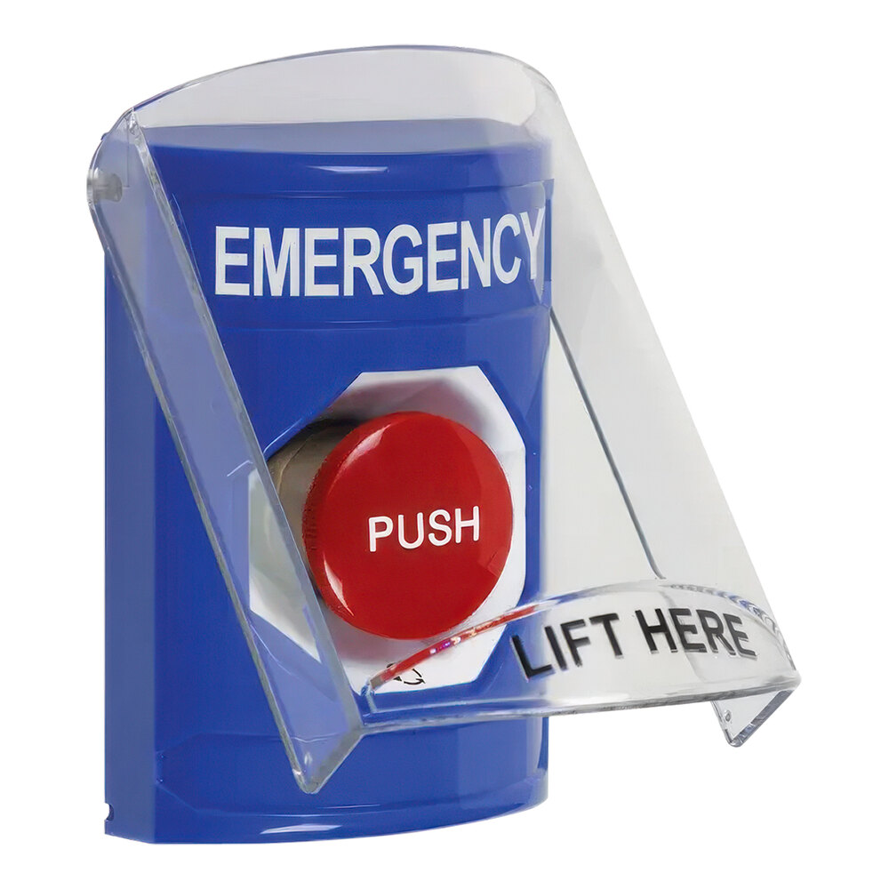 Safety Technology International Stopper Station Blue "Emergency" Turn ...