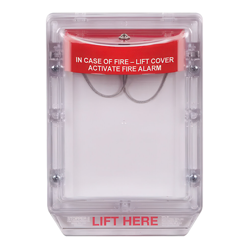 Safety Technology International Stopper II Indoor Flush-Mount Fire Pull ...