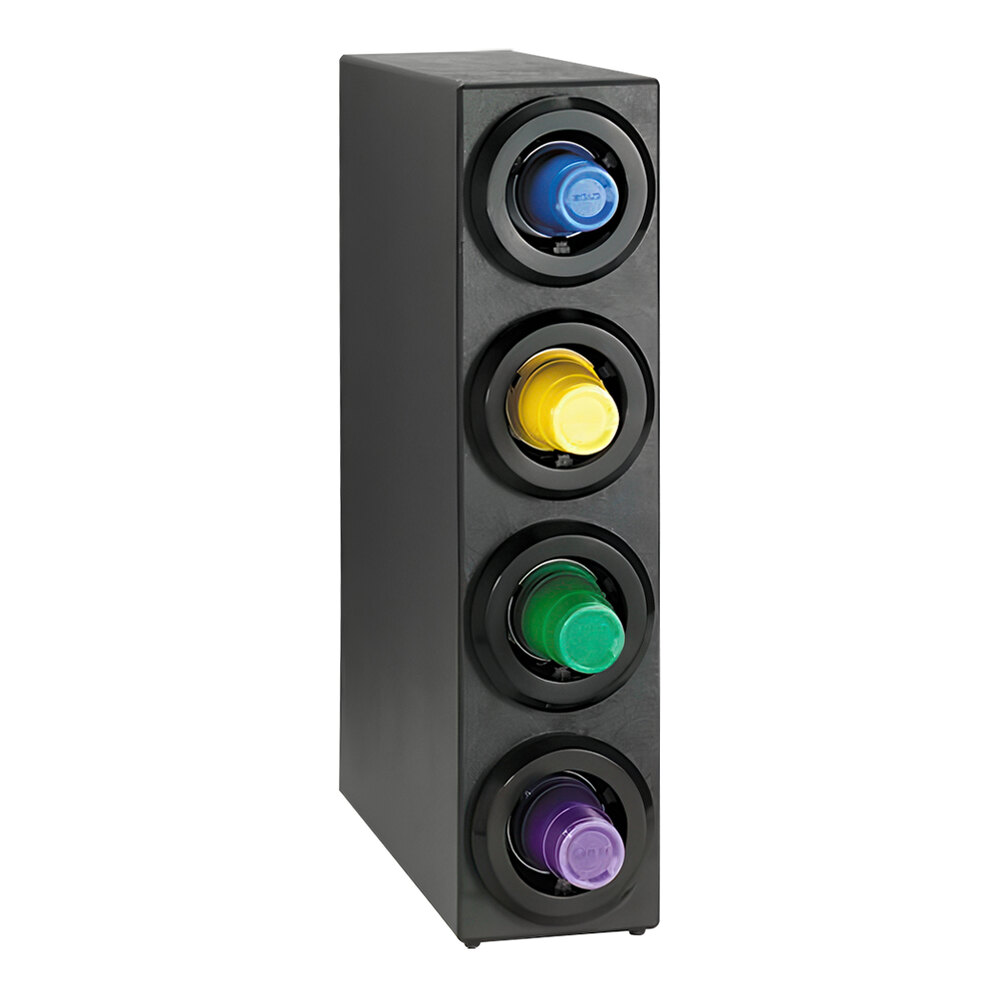 Dispense-Rite Black Polystyrene One-Size-Fits-All 4-Compartment ...