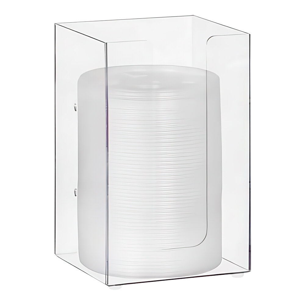 Dispense-Rite Clear Acrylic Single-Section 5" Cup / Lid Organizer MLD-2