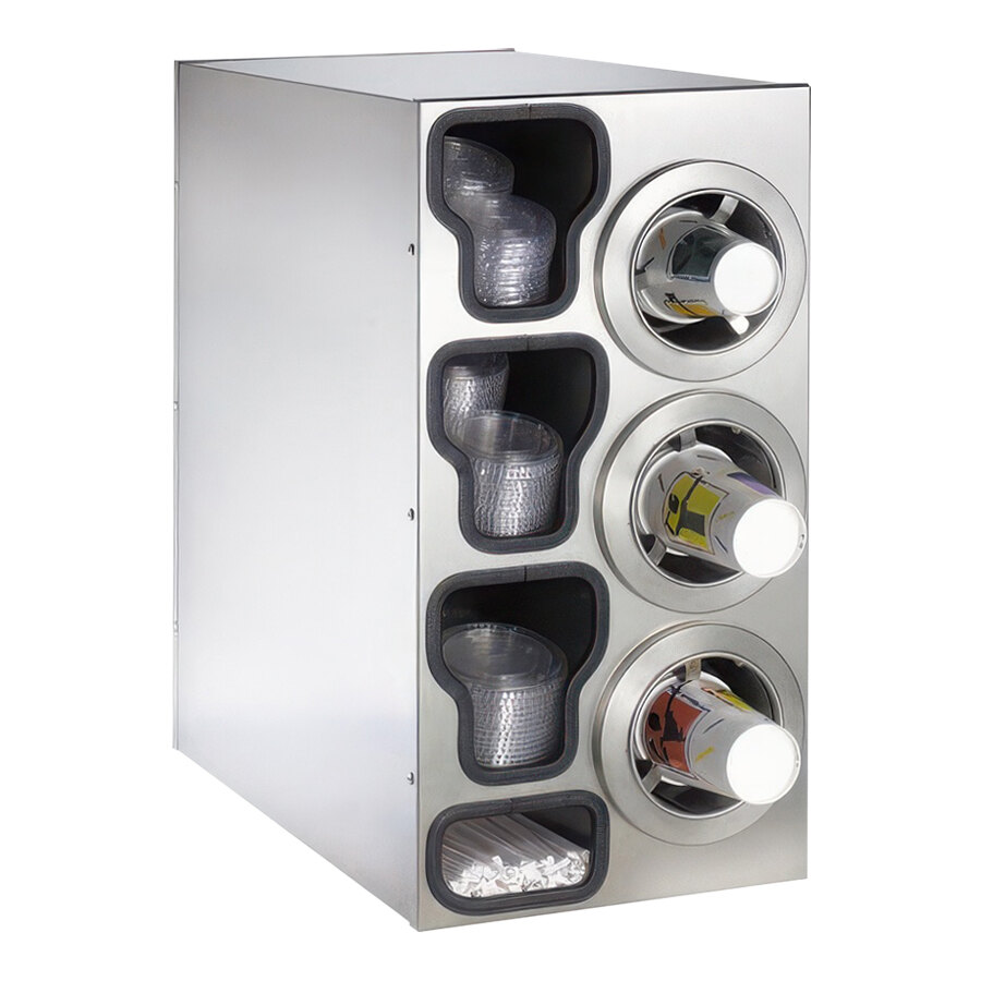 Dispense-Rite Stainless Steel One-Size-Fits-All 3-Compartment Right ...