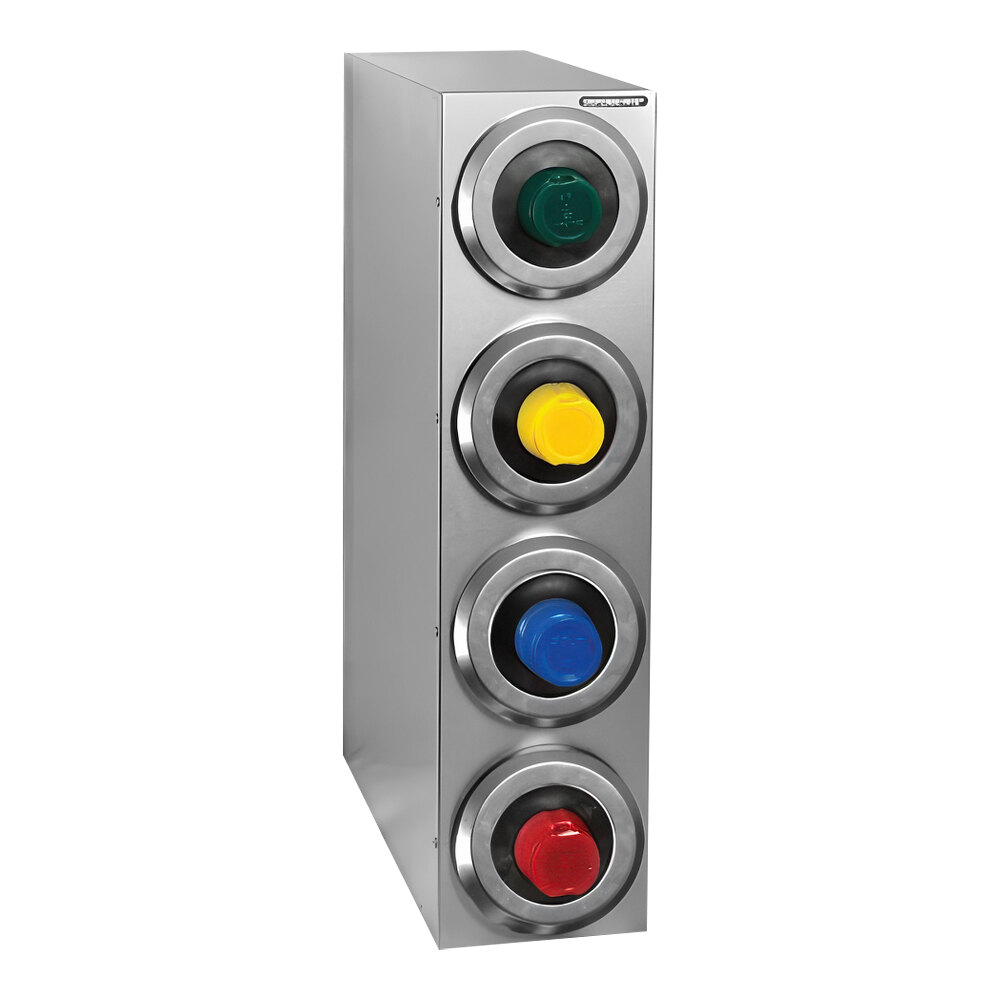 Dispense-Rite Stainless Steel One-Size-Fits-All 4-Section Countertop ...