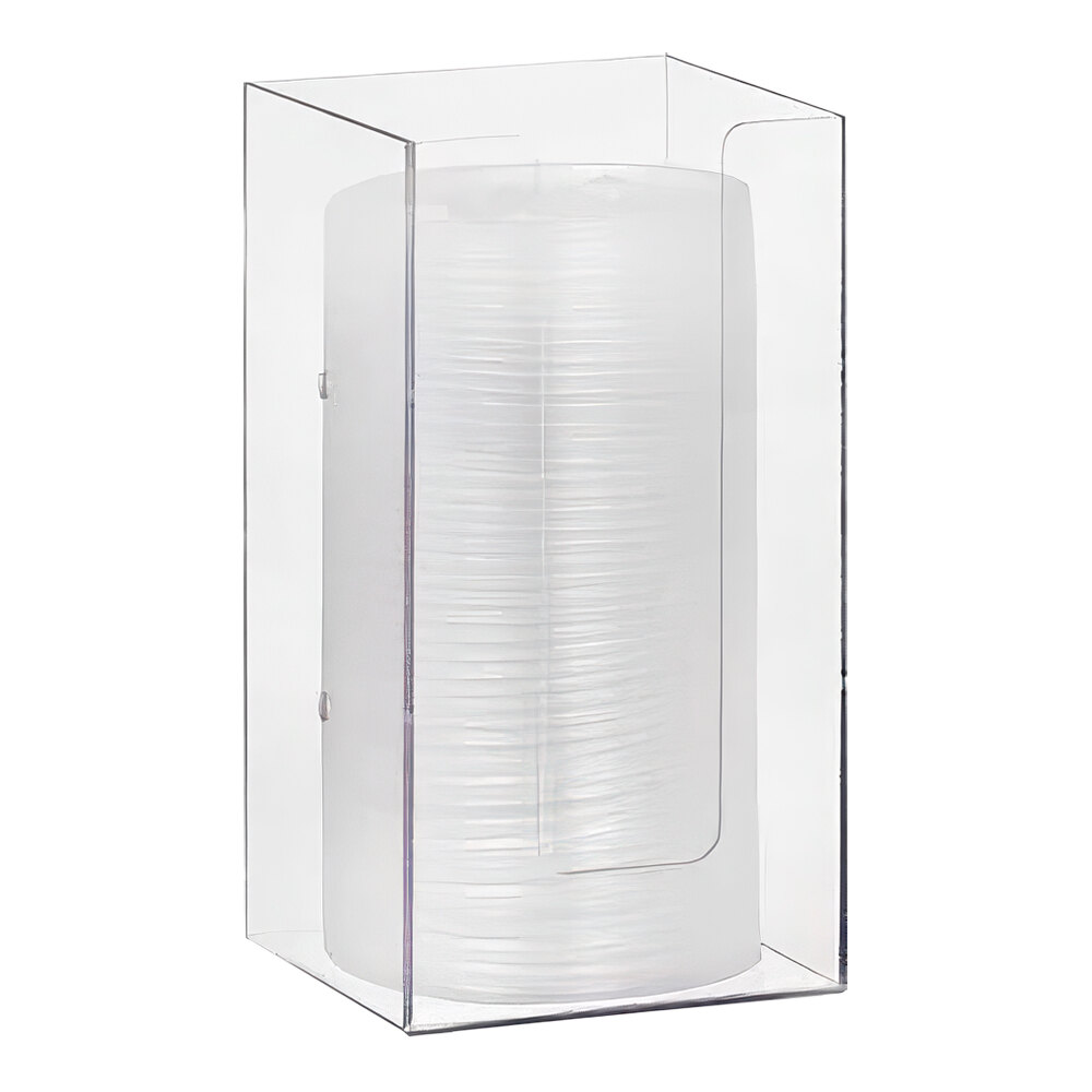 Dispense-Rite Clear Acrylic Single-Section 4" Cup / Lid Organizer MLD-1