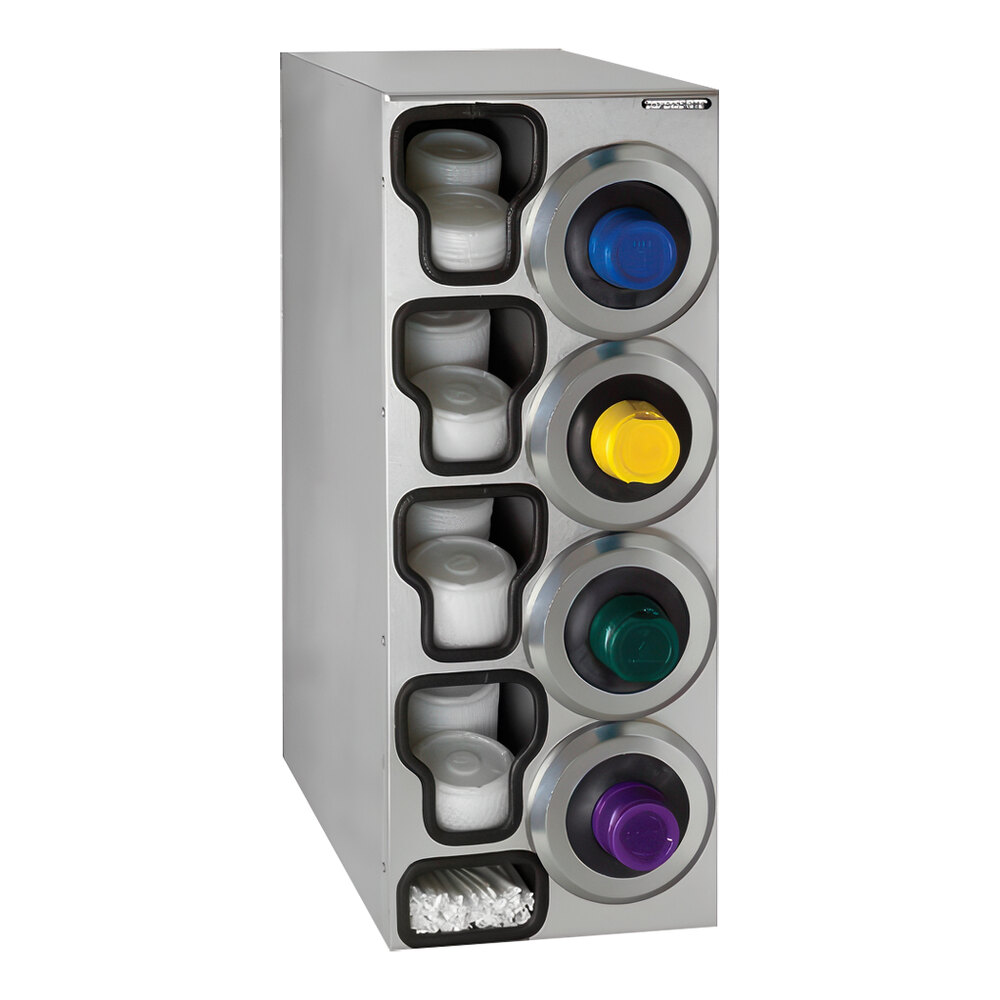 Dispense-Rite Stainless Steel One-Size-Fits-All 4-Compartment Right ...