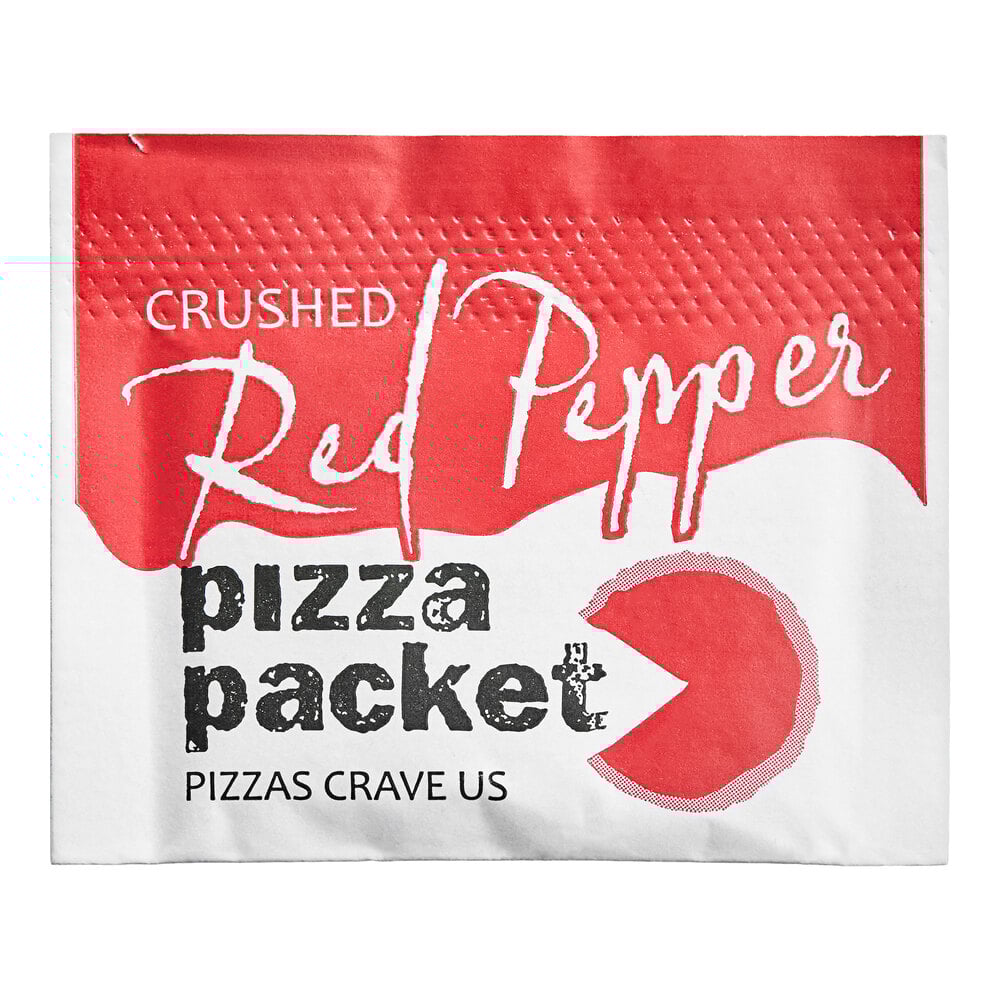 Pizza Packet Crushed Red Pepper Packet 0.03 oz. - 500/Case