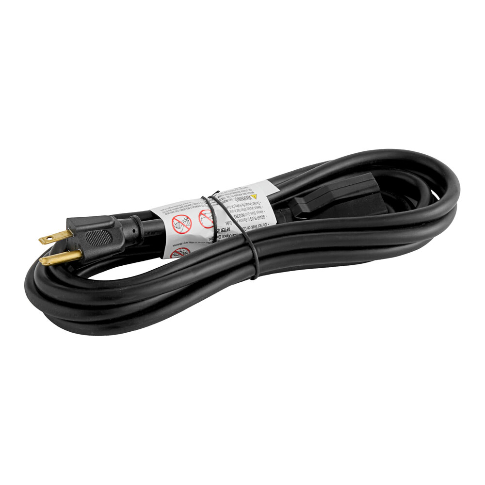 Voltec 10' Black 16/3 3-Conductor SJTW Work Bench Extension Cord 02-00034