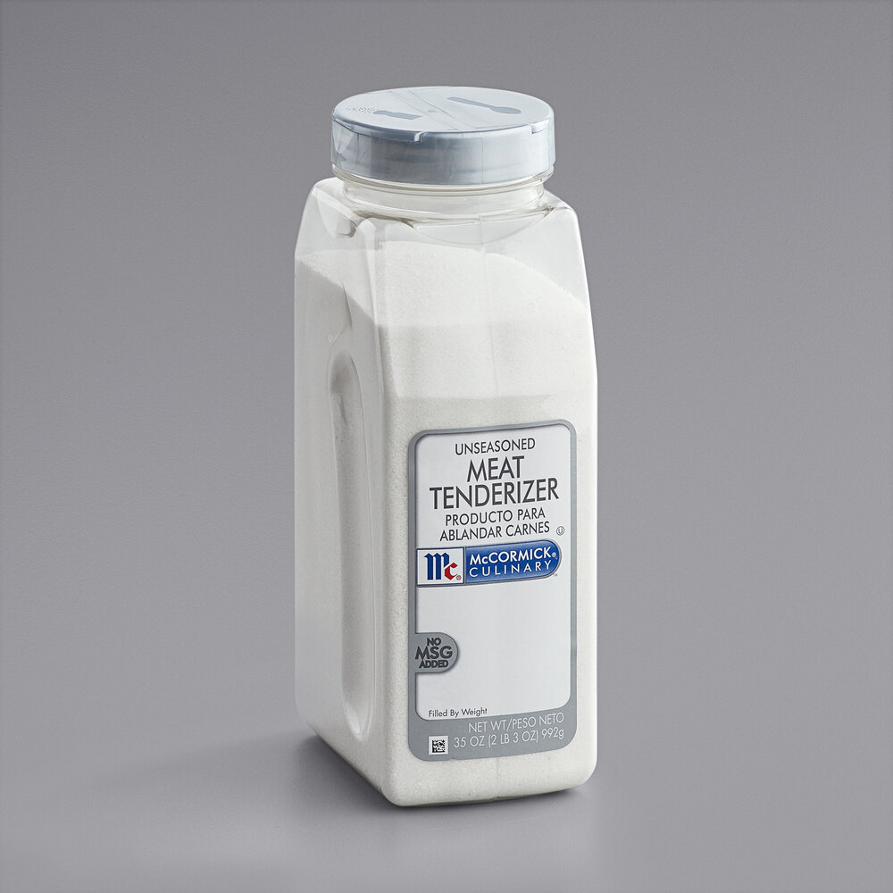 McCormick Culinary Unseasoned Meat Tenderizer 35 oz. - 6/Case