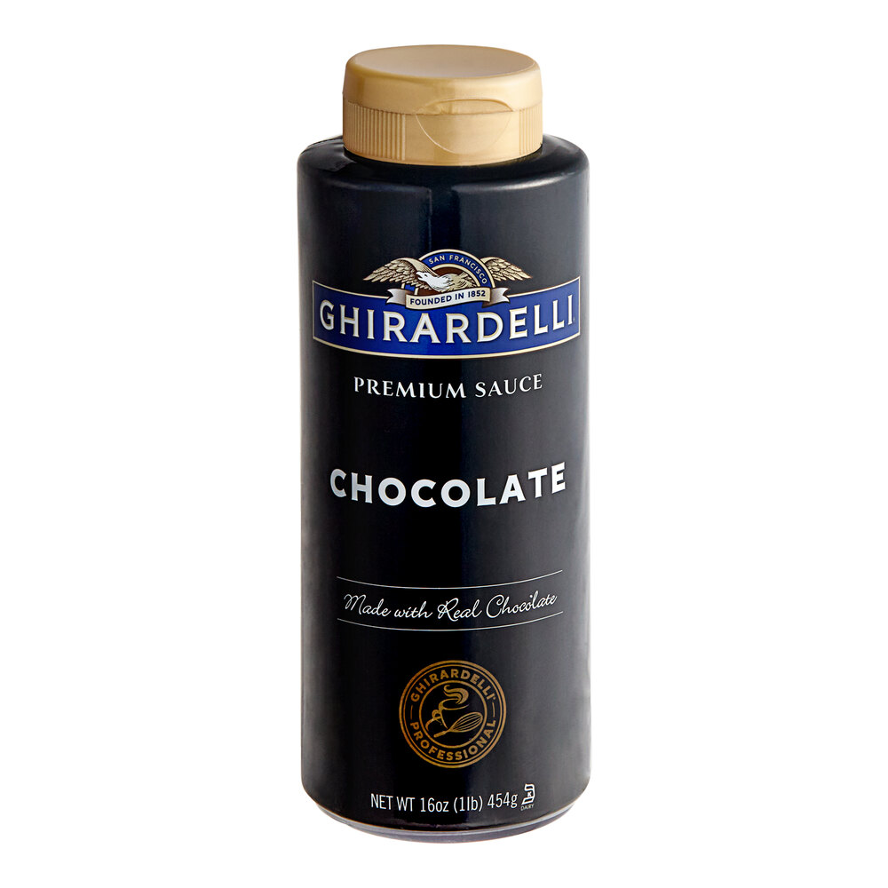 Ghirardelli Black Label Chocolate Flavoring Sauce 12 fl. oz. (16 oz ...
