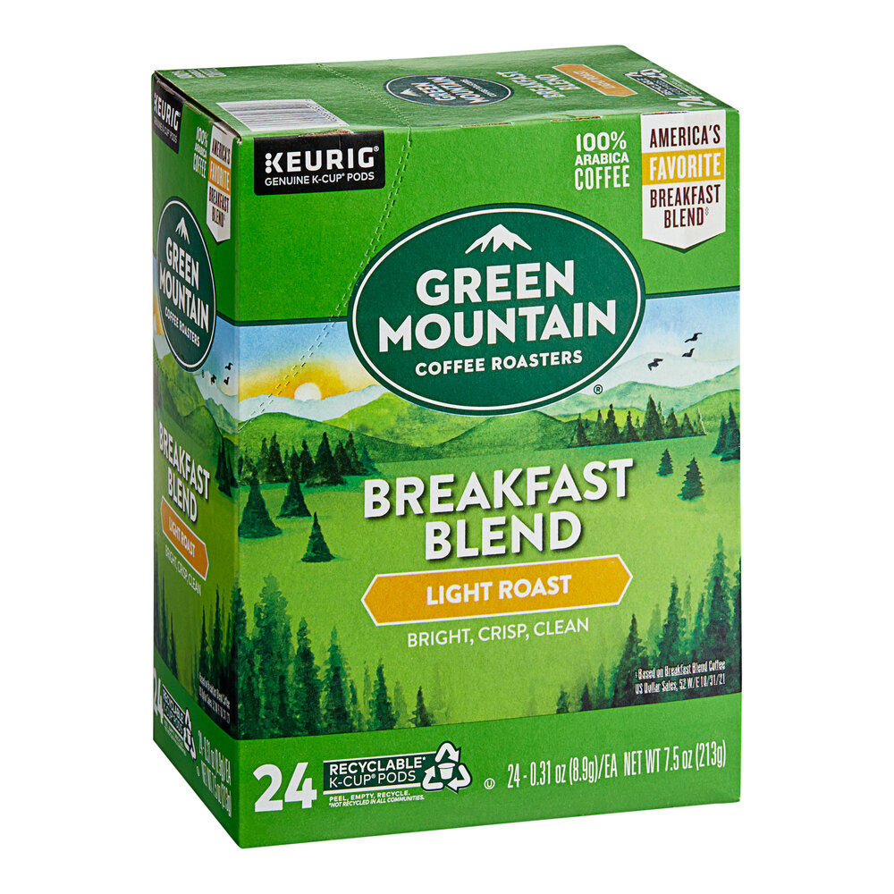 Green Mountain Coffee Roasters Breakfast Blend Single Serve Keurig® K ...