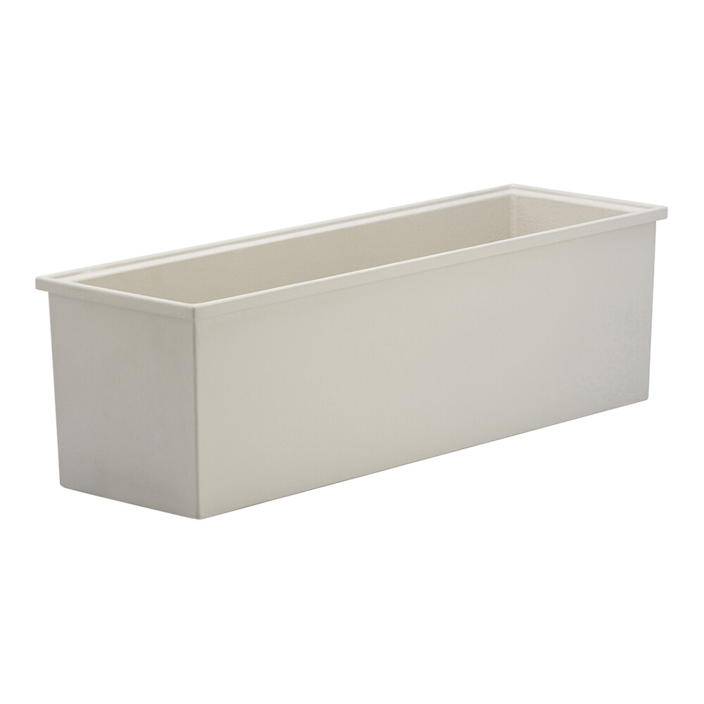 Bon Chef Smart Bowl Half Size Long 6" Deep 10 Qt. White Sandstone ...