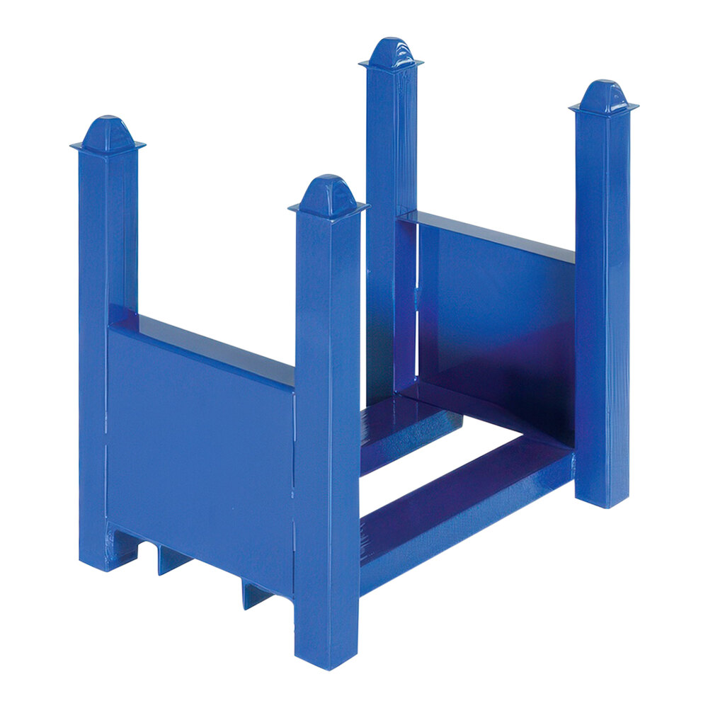 Vestil 15" x 22" x 21" Blue Steel Stackable Bar Cradle with 2,800 lb ...