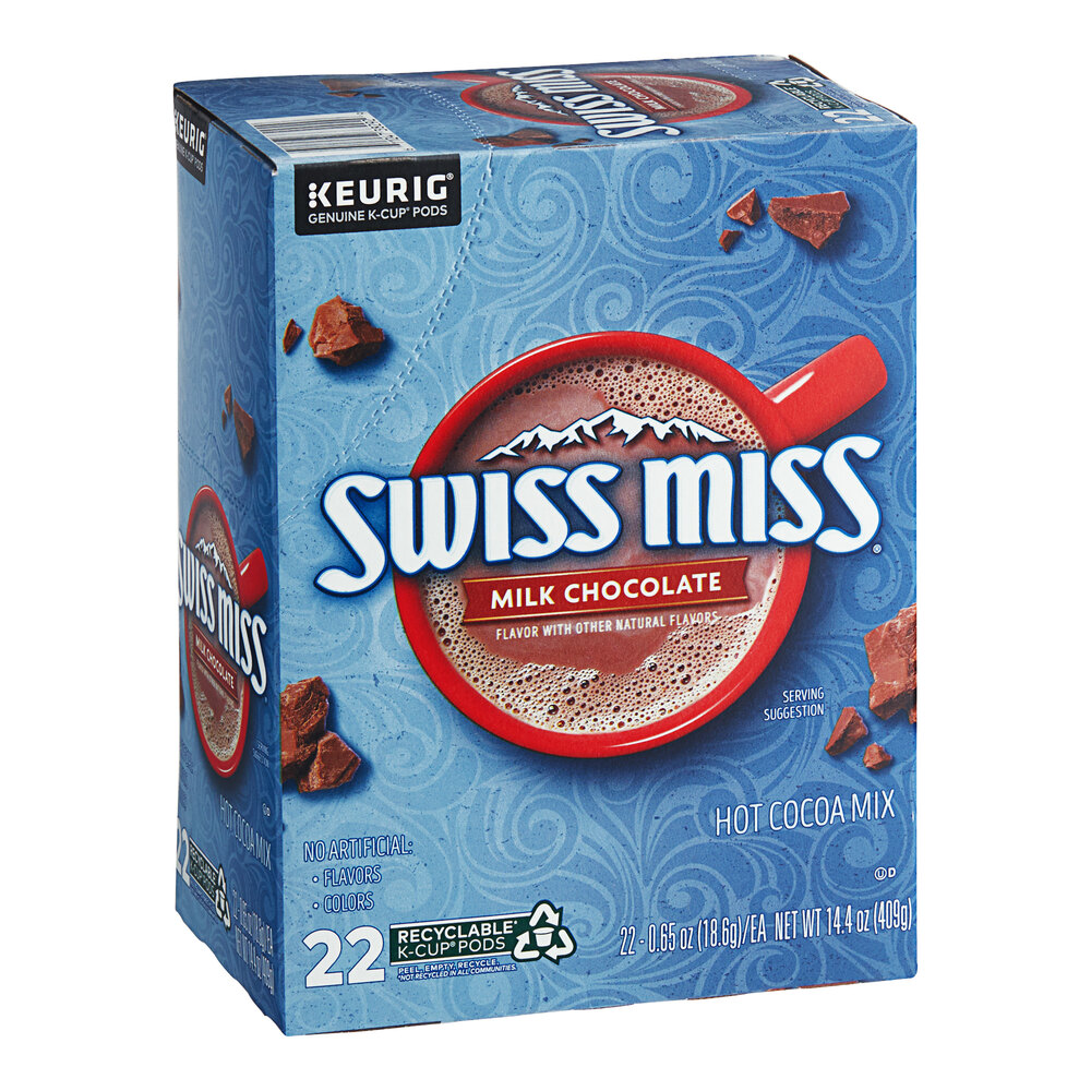 Swiss Miss Milk Chocolate Hot Cocoa Single Serve Keurig® K-Cup® Pods ...