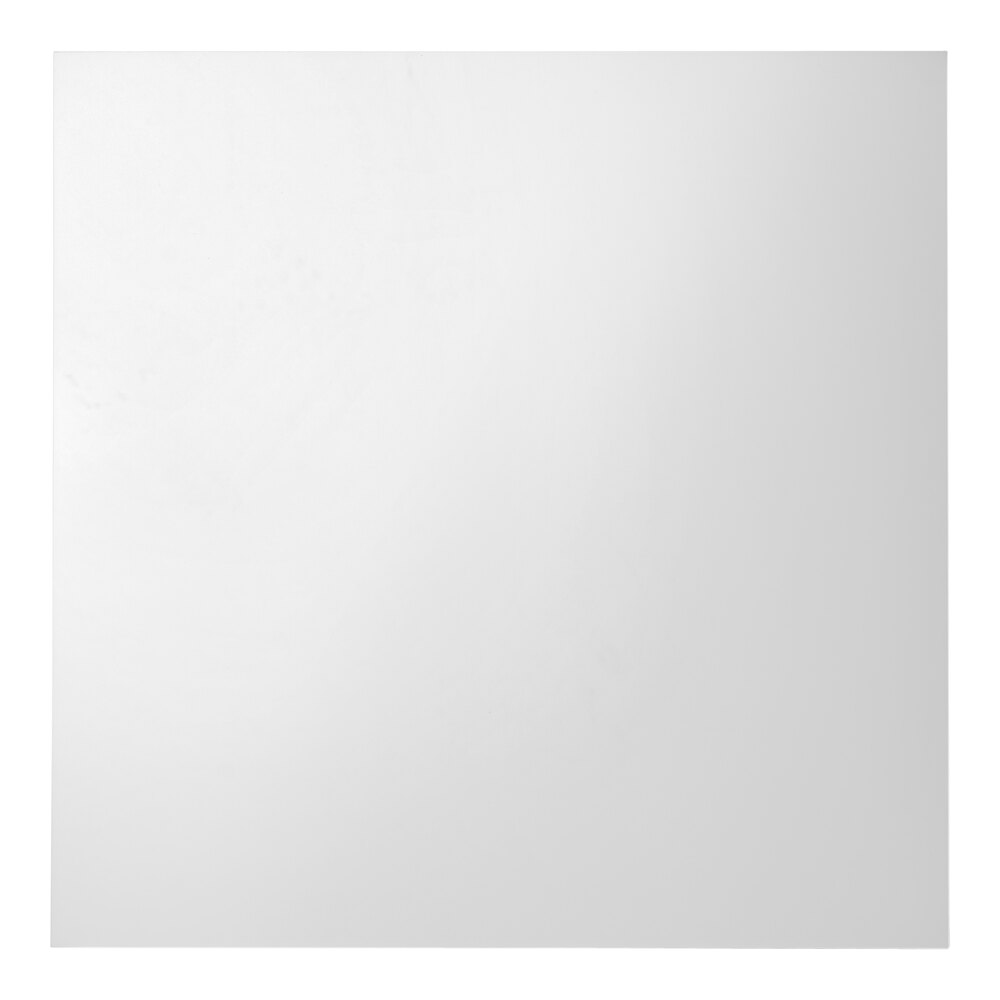Posh Setting 12" Square Silver Flat Mirrored Plastic Charger Plate - 50 ...