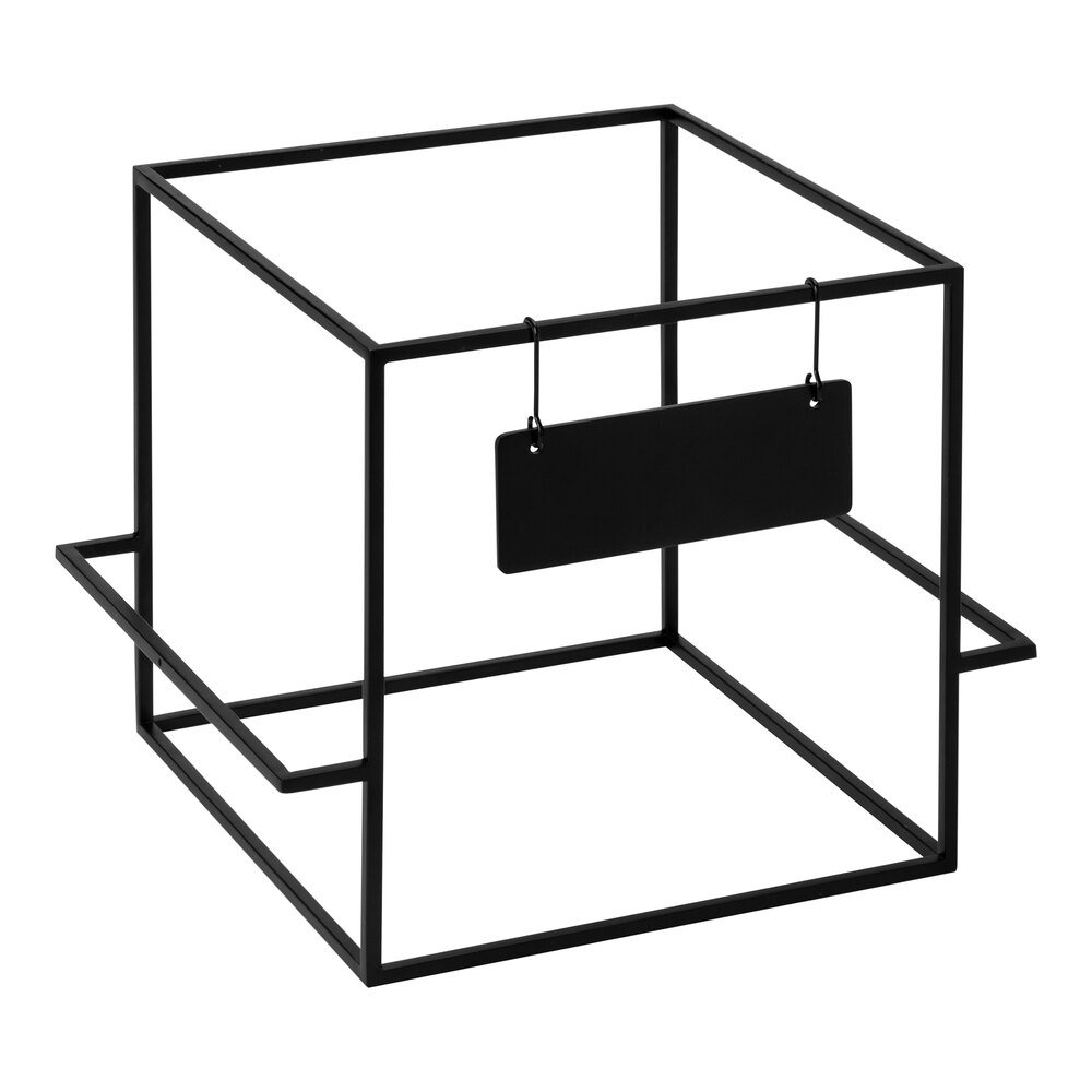 Rosseto SkyRize 8 1/2" x 8 1/2" x 10 3/16" Black Quad Riser with ...