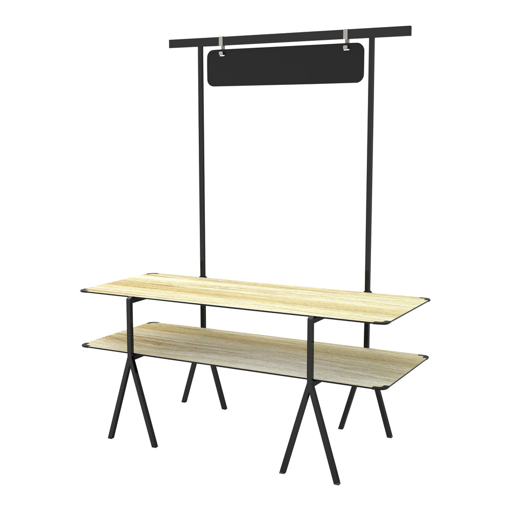 Rosseto Modulite 71" x 30" x 87 5/16" Two-Level Display Table with ...