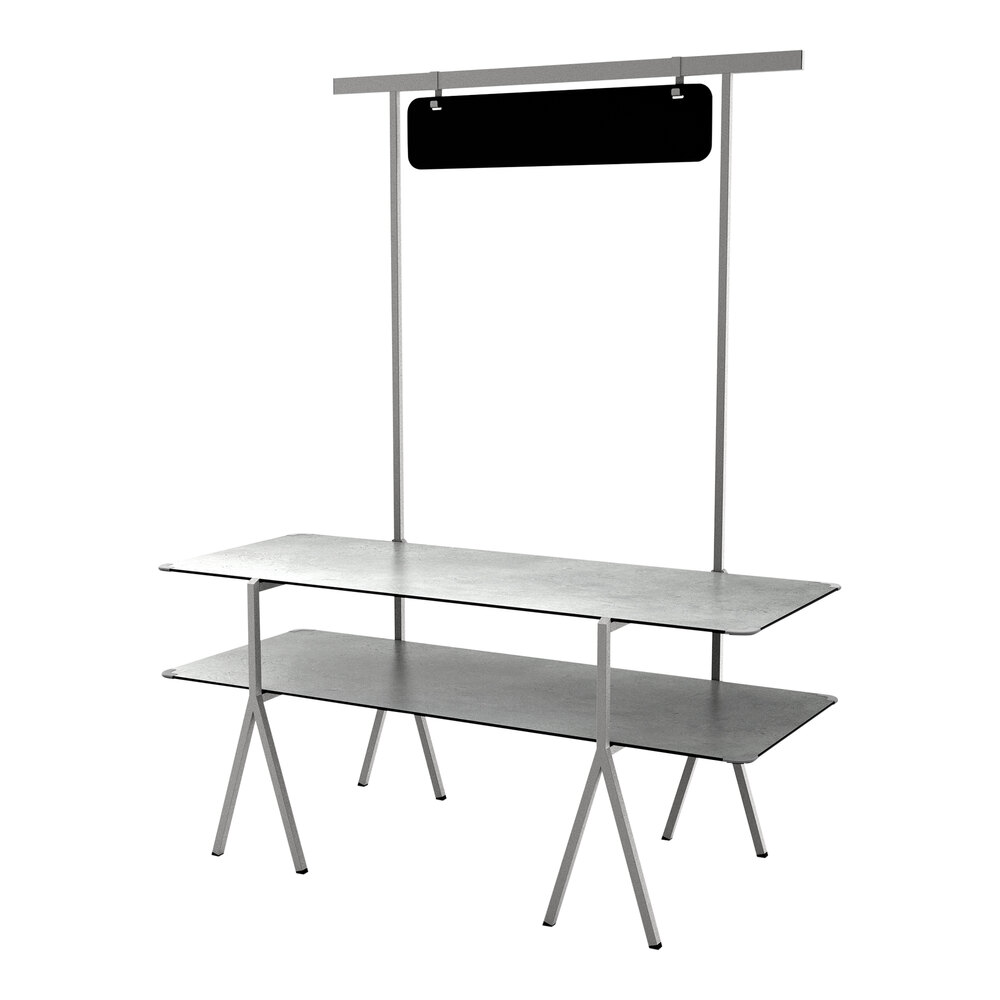 Rosseto Modulite 71" x 30" x 87 5/16" Two-Level Display Table with ...