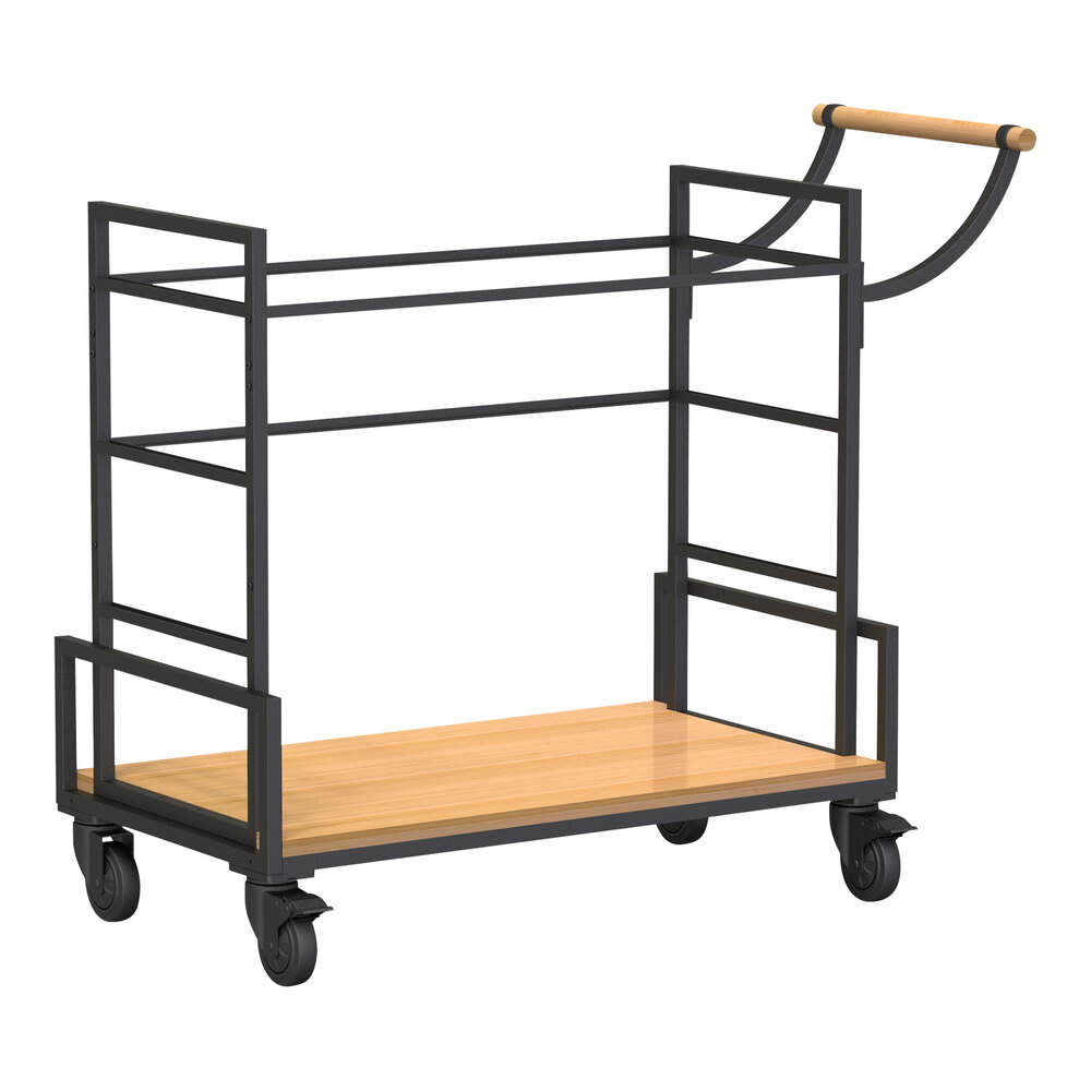Rosseto Modulite 45 5/16" x 20" x 37 5/8" Bamboo Serving Cart MC-SERVBASE